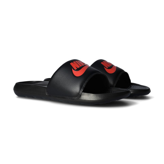 Flip-flops Nike Victori One Slides Black-University red-Black ...