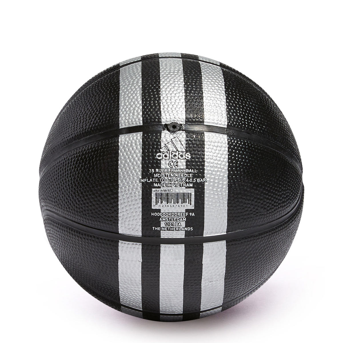 Ball adidas 3S Rubber Mini Black - Basketball Emotion