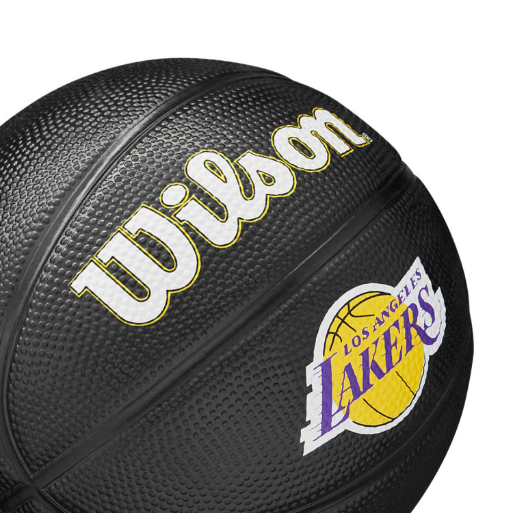 Ball Wilson Kids NBA Team Tribute Mini Los Angeles Lakers Black-Silver ...