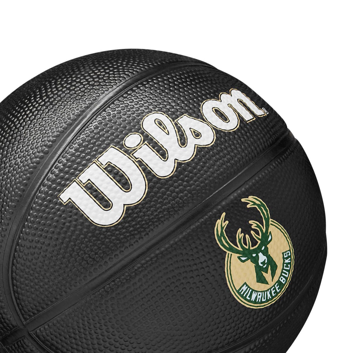 Ball Wilson NBA Team Tribute Mini Milwaukee Bucks Niño Black-Silver ...