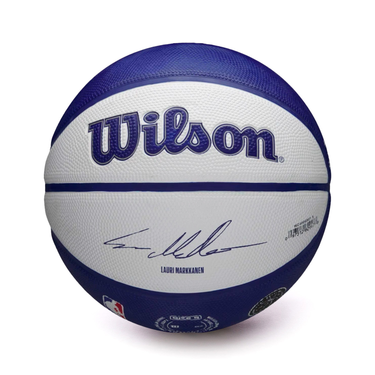 Ball Wilson NBA Player Local Lauri Markkanen Red-White-Gold - Basketball Emotion