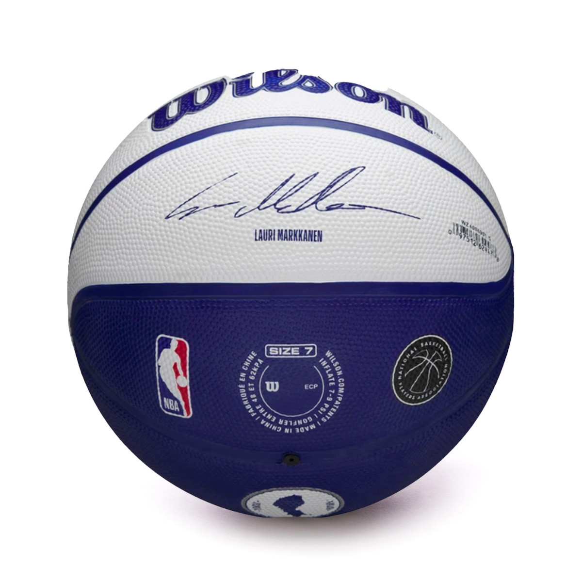 Ball Wilson NBA Player Local Lauri Markkanen Red-White-Gold - Basketball Emotion
