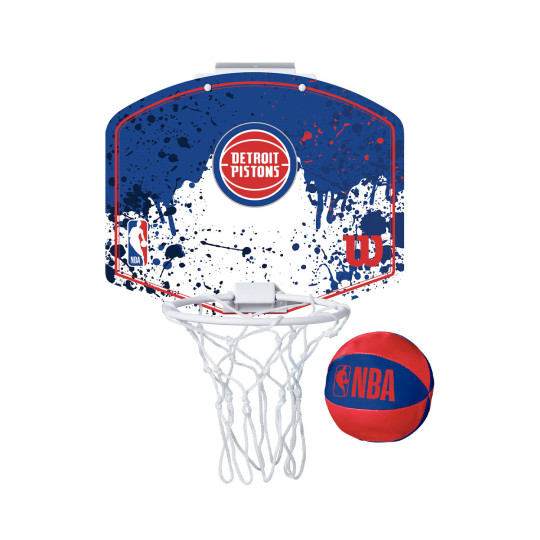 Wilson NBA Team Mini Hoop Detroit Pistons Blue-Silver - Basketball Emotion