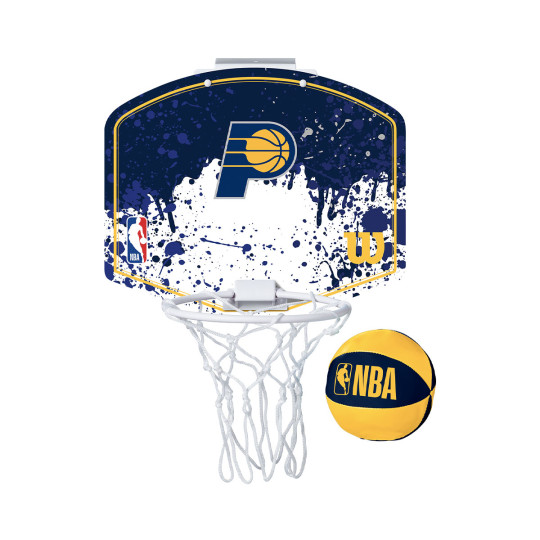 Wilson NBA Team Mini Hoop Indiana Pacers Navy-Silver - Basketball Emotion