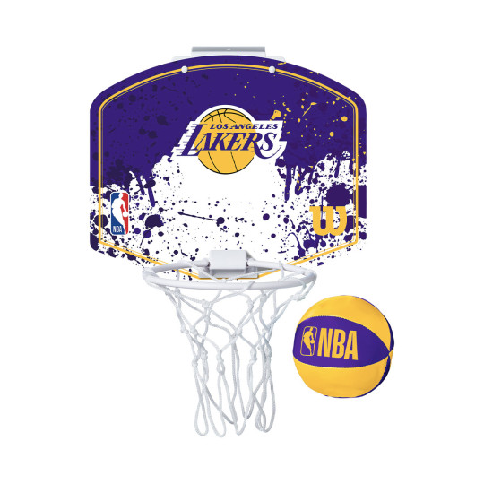 Wilson NBA Team Mini Hoop Los Angeles Lakers Purple-Silver - Basketball ...