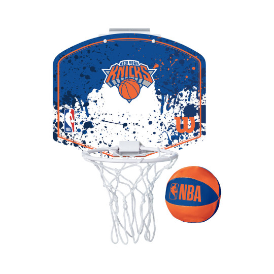 Wilson NBA Team Mini Hoop New York Knicks Blue-Silver - Basketball Emotion