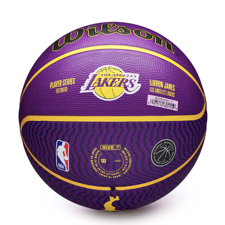 Ballon Wilson NBA Player Icon Outdoor Lebron James Yellow-Purple-Gold ...