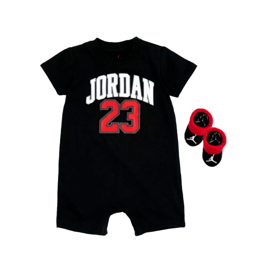 Conjunto Jordan Mono-Patucos Brand 23 Bebé Black - Basketball Emotion