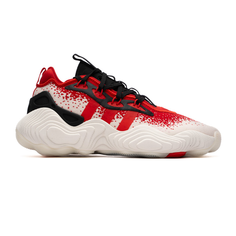 Zapatillas adidas Trae Young 3 Off White-Vivid Red-Core Black ...