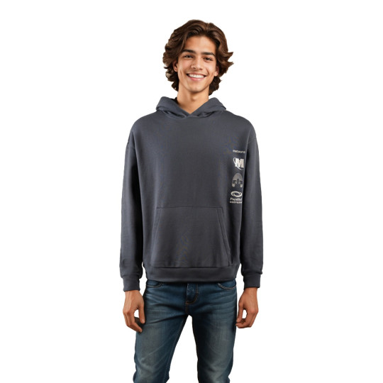 Sudadera Meteora Graphic Antracita - Basketball Emotion