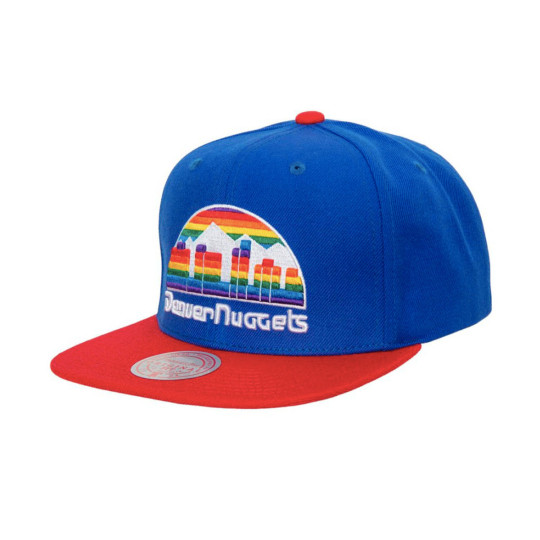 Cap Mitchell & Ness Team 2 Tone 2.0 Snapback Denver Nuggets Royal-Red ...