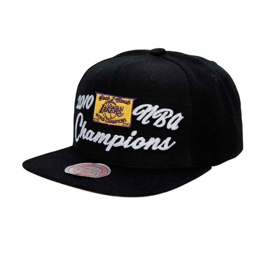 Cap Mitchell & Ness Champs Snapback Los Angeles Lakers 10 Black ...