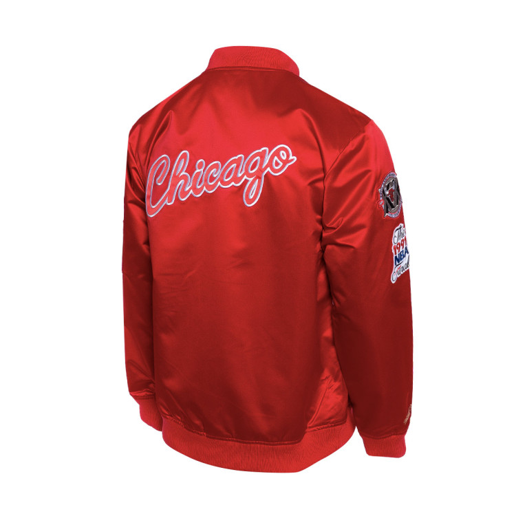 Chaqueta MITCHELL&NESS Lightweight Satin Chicago Bulls Scarlet ...