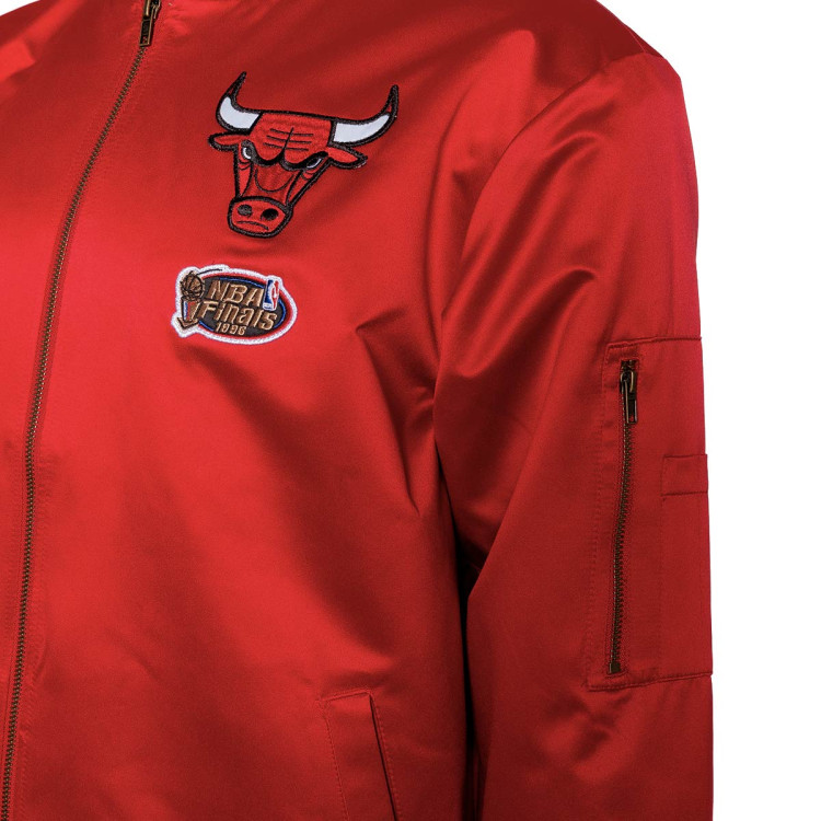 Chaqueta MITCHELL&NESS Lightweight Satin Chicago Bulls Scarlet ...