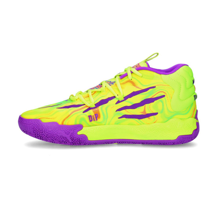 Chaussures Puma MB.03 Spark Safety Yellow-Purple Glimmer - Basketball ...