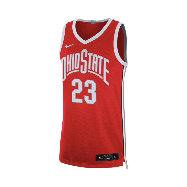 Camiseta Nike Ohio State Home Jersey Lebron James University Red-White ...