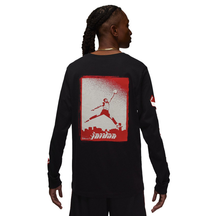 Camiseta Jordan Brand Gfx Crew Black/Gym Red/Gym Red - Basketball Emotion