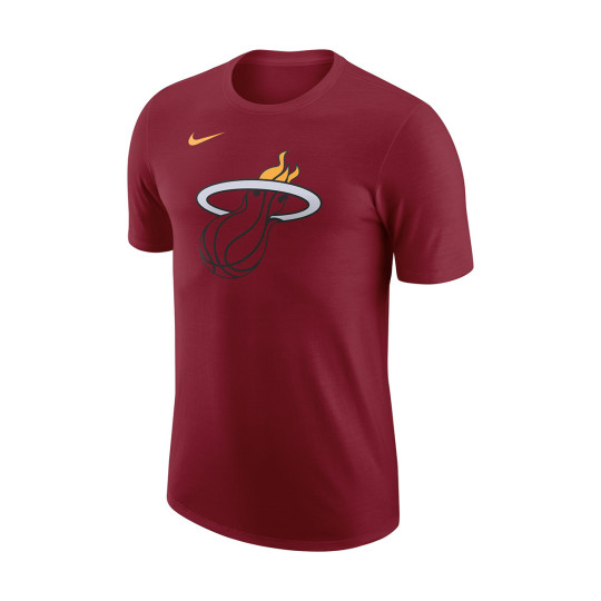 Playera Nike Miami Heat Essential Logo Tough Red - Basketball Emotion