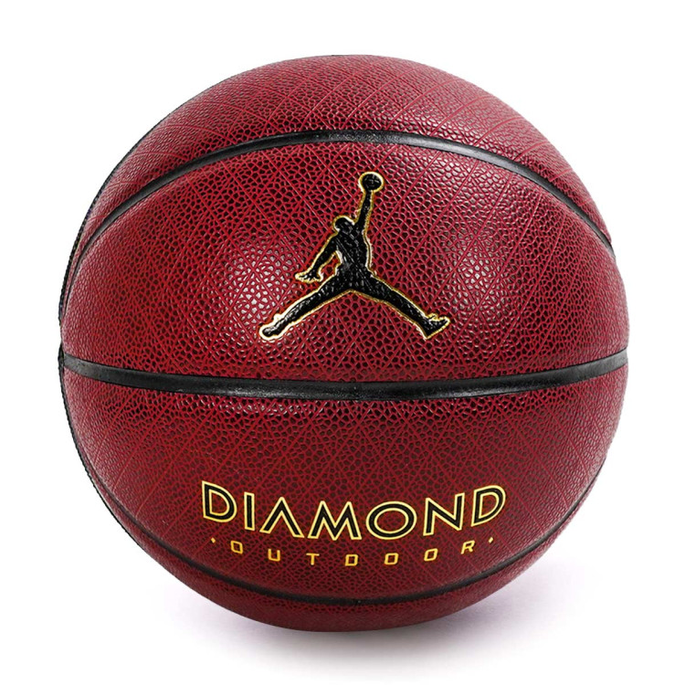 Balón Jordan Diamond Outdoor 8P Deflated Amber-Black-Metallic Gold ...