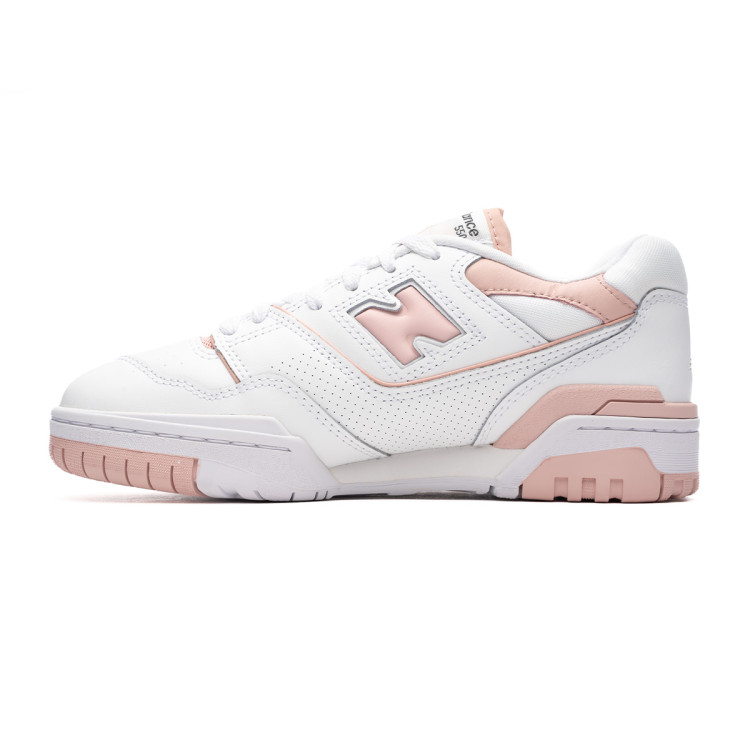 Zapatilla New Balance 550 Mujer White-Pink - Basketball Emotion