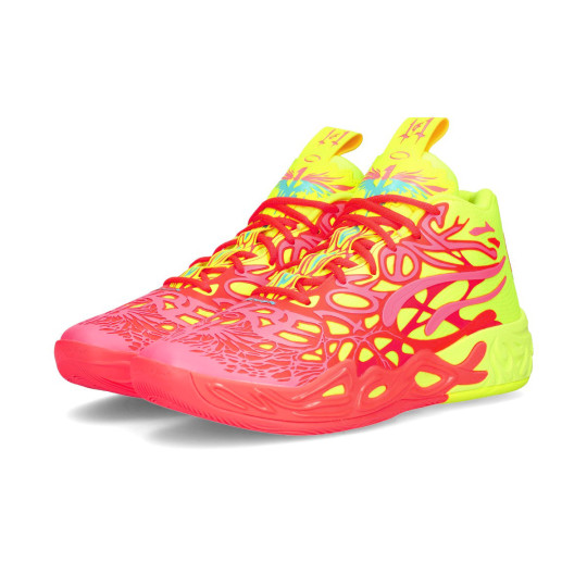 Basketball Shoes Puma MB.04 1Love Pink Alert-Yellow Alert - Basketball ...