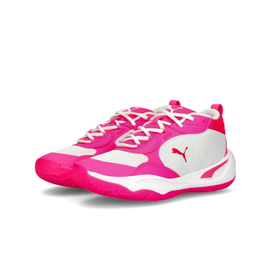 Basketball Shoes Puma Playmaker Pro Niño Fluro Pink Pes-White ...