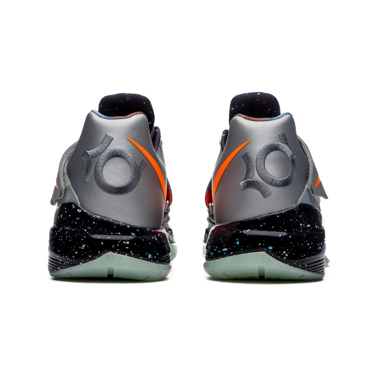 Chaussure Nike KD 4 Galaxy Metallic Silver-Total Orange-Dark Grey - Basketball Emotion