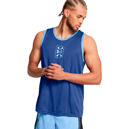 Jersey Under Armour Sin Mangas Hoops Performance Tech Blue-Horizon Blue ...