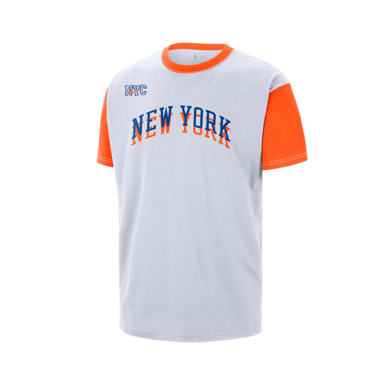 T-Shirt Nike New York Knicks Courtside City Edition 2024-2025 White ...