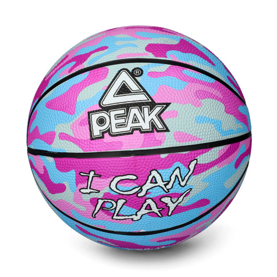 Ball Peak Women's Camo Sz6 Turquoise-White-Pink - Basketball Emotion