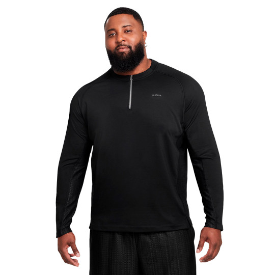Sweat-shirt Nike Lebron James Dri-Fit Warm DNA Black-Dk Smoke Grey ...