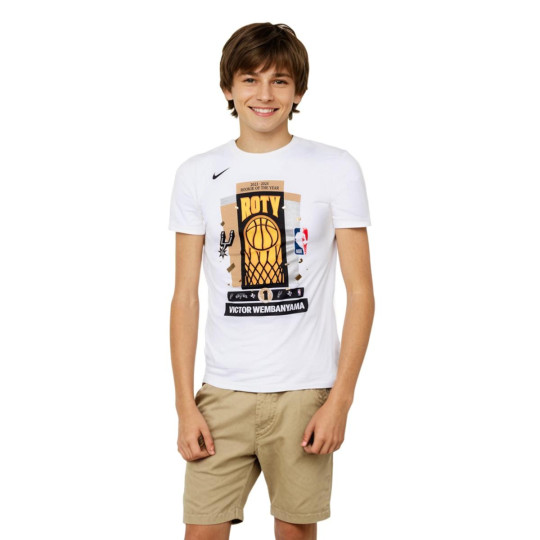 T-Shirt Nike Rookie of The Year 2024 - Wembanyama Niño White ...