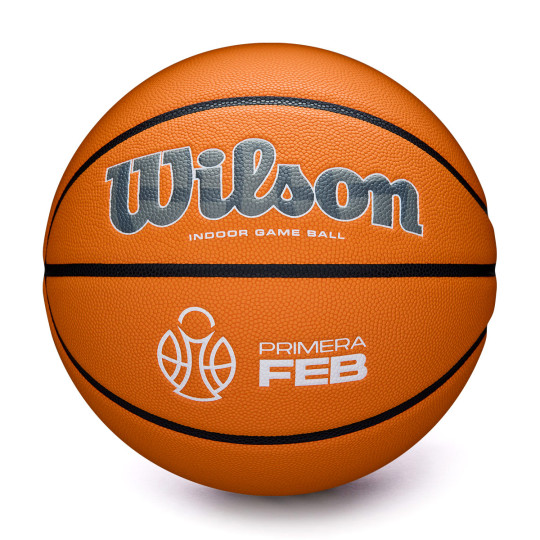 Balón Wilson Evo Nxt Game Ball Primera FEB Brown - Basketball Emotion