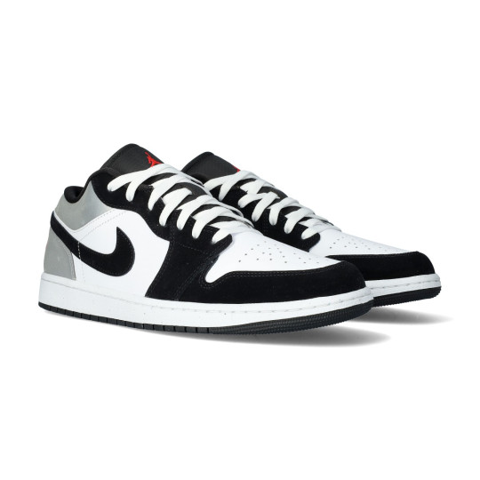 Sapatilha Jordan Air Jordan 1 Low SE White-Fire Red-Black-Matte Silver ...