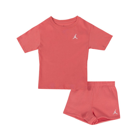 Chándal Jordan Brooklyn Essential Fleece Short Preescolar Pink Salt ...