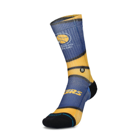 Calcetines Stance Indiana Pacers Mini Ball Hardwood Classics Yellow ...