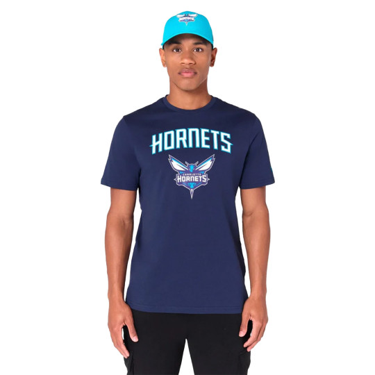 Playera New Era NBA Charlotte Hornets Azul oscuro - Basketball Emotion