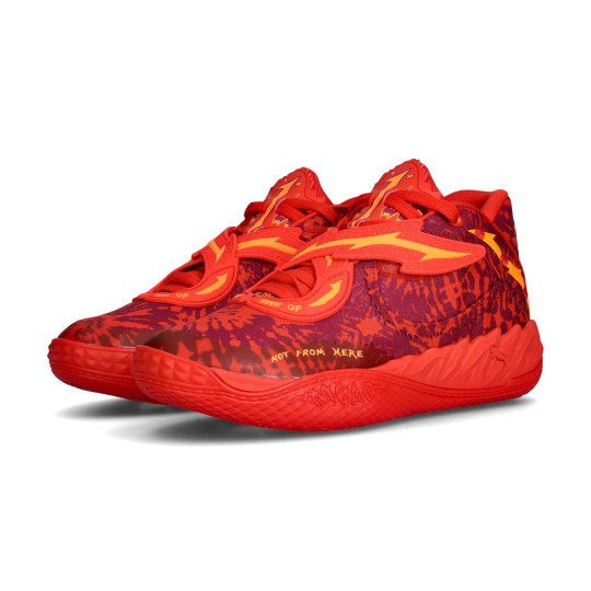 Tenis Puma MB.05 Crowd Surf Red-Magenta Gleam-Speed Yellow - Basketball ...