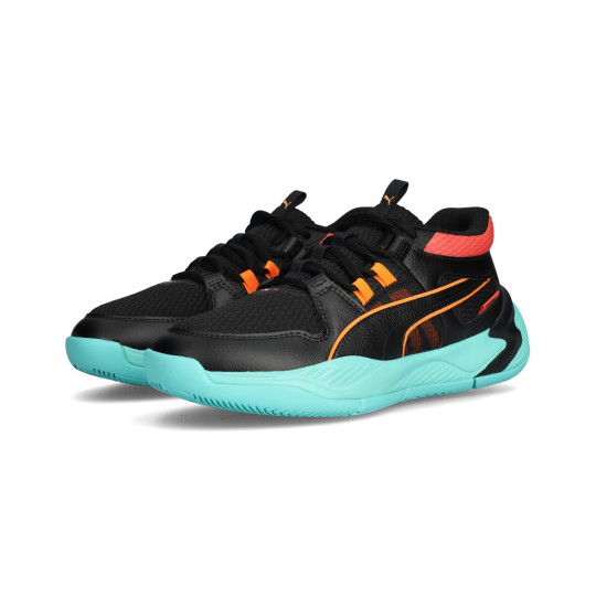 Basketball Shoes Puma Kids Uproar Black-Aquatic - Basketball Emotion