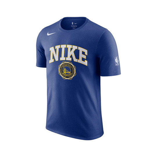 T-Shirt Nike Wesentliches Kollegium der Golden State Warriors Blau ...