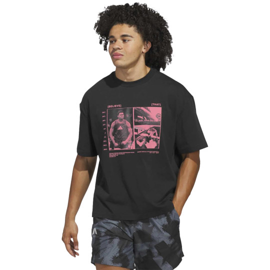 T-Shirt adidas Anthony Edwards Graphics 2 Black - Basketball Emotion