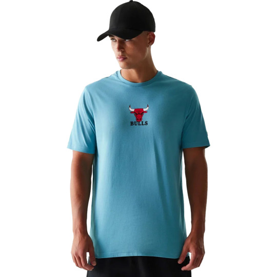 T-Shirt New Era Chicago Bulls NBA Logo Pastel Blue - Basketball Emotion