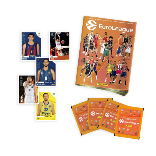 Panini Megapack Euroleague 2025-2026 (Àlbum + 4 sobres) - Basketball ...